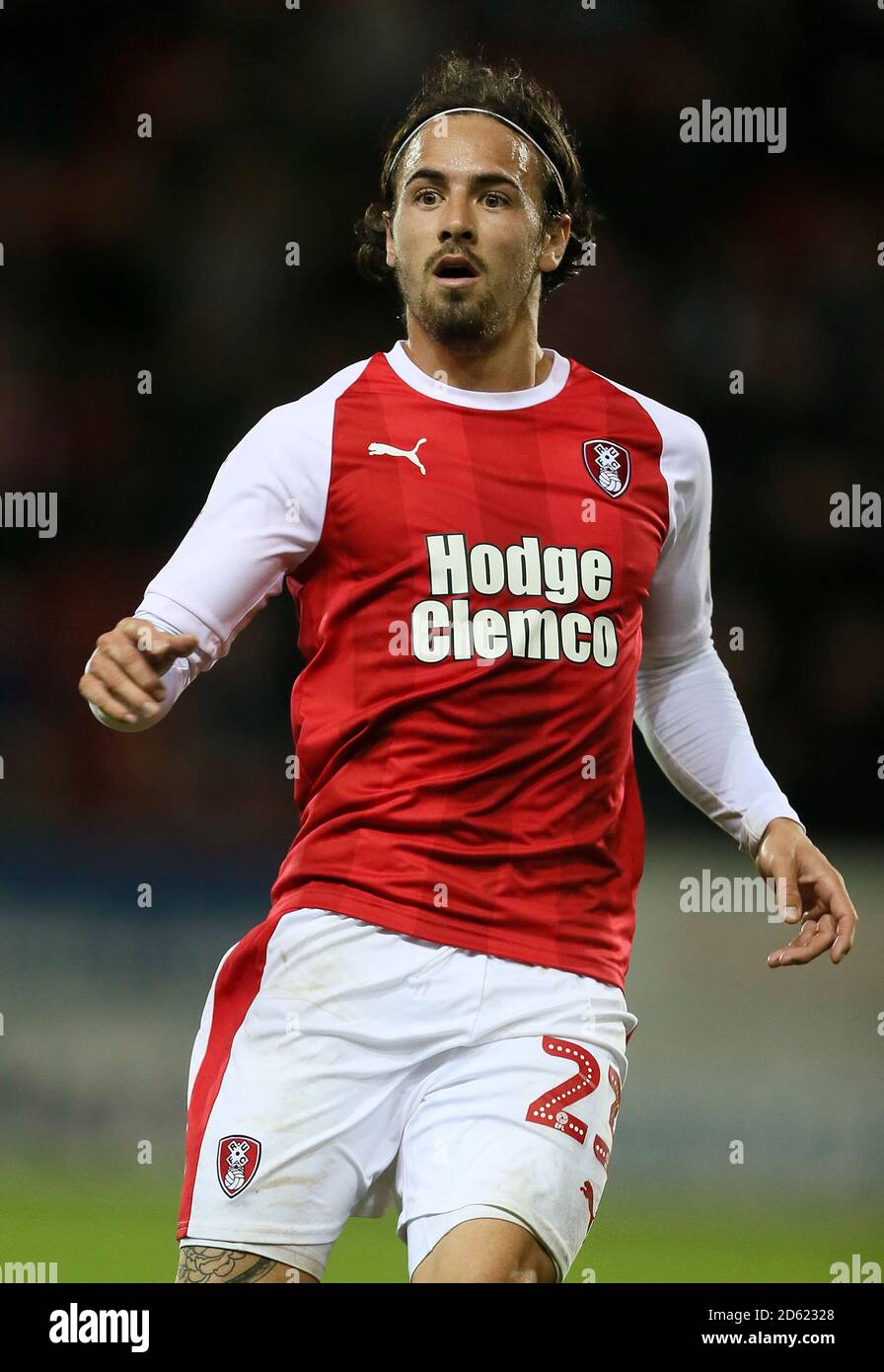 Soccer football rotherham mid length half top hi-res stock photography ...