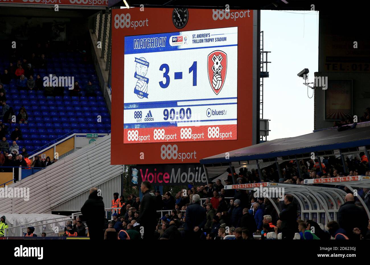 The scoreboard shows the result hi-res stock photography and images - Alamy