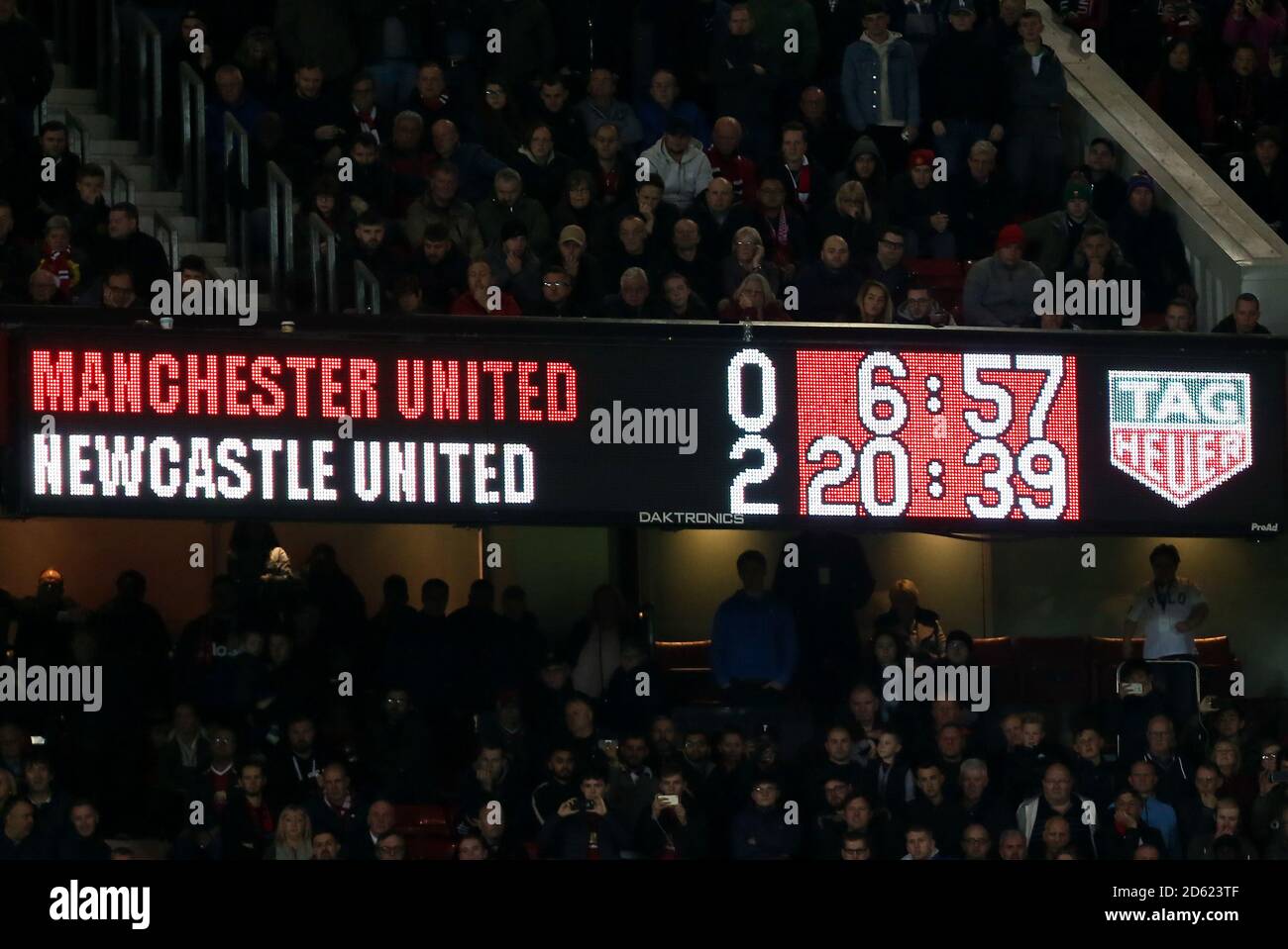 A general view of the scoreboard during the match Stock Photo - Alamy
