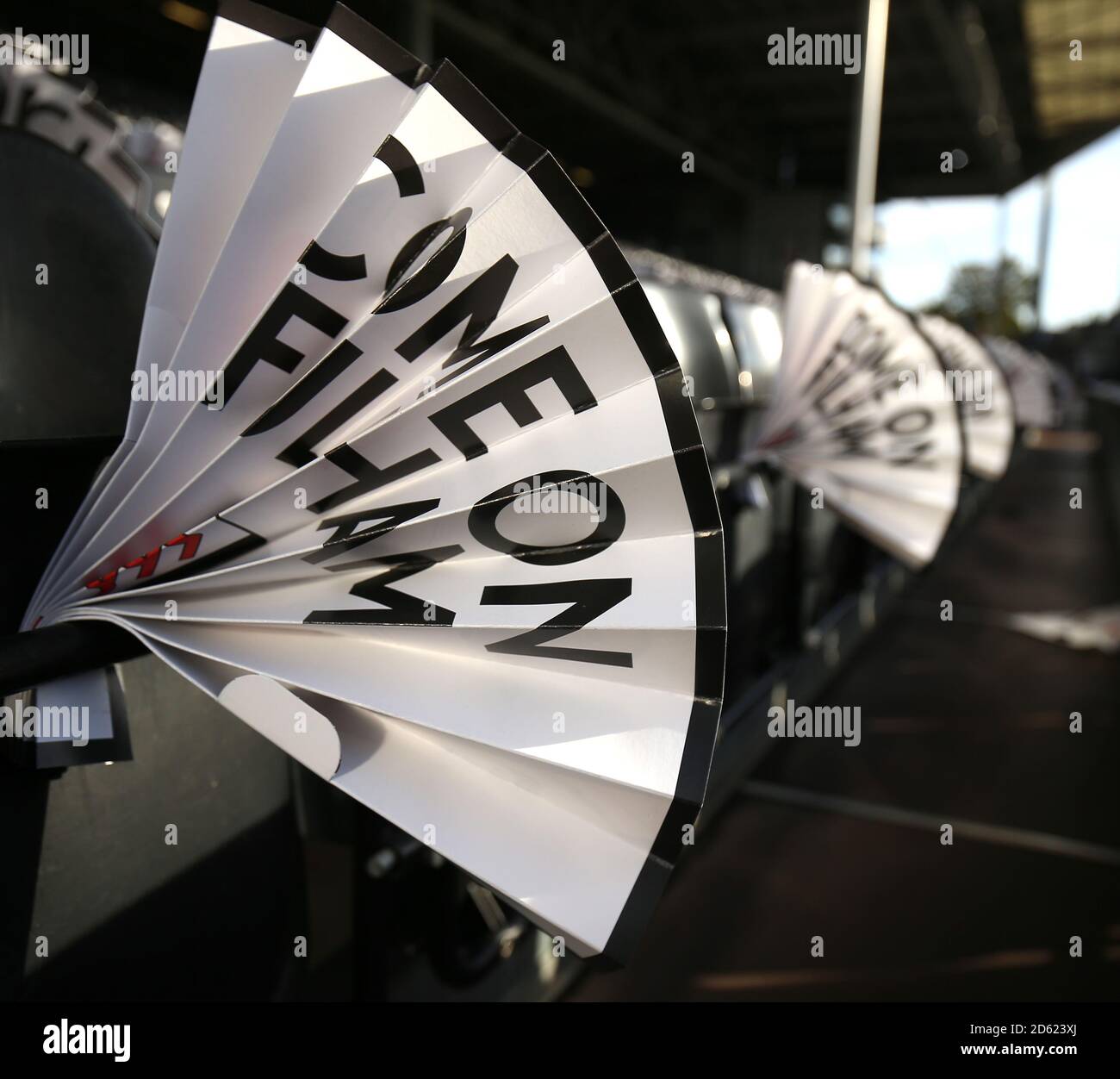 A Clap banner before the game between Fulham and Arsenal Stock Photo ...