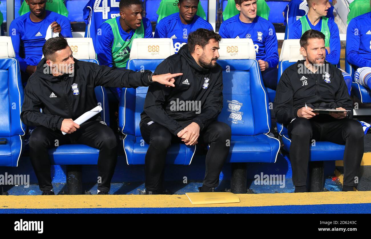 Birmingham City first team coach James Beattie (right), goalkeeper ...