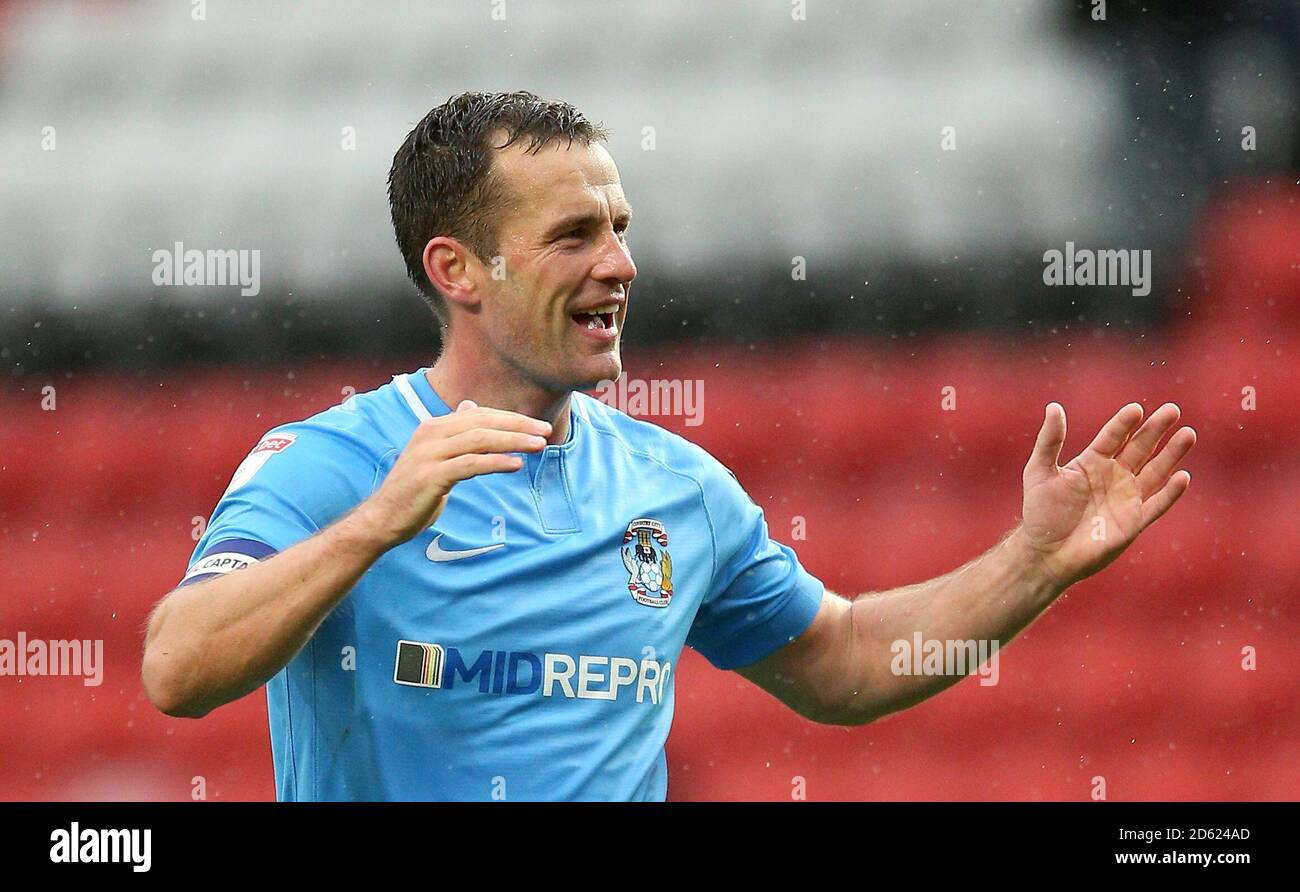 Coventry City's Michael Doyle applauds the fans Stock Photo - Alamy