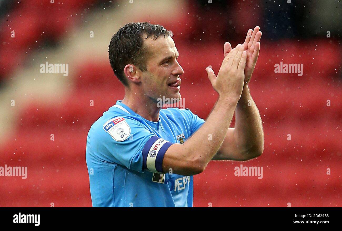 Coventry City's Michael Doyle applauds the fans Stock Photo - Alamy