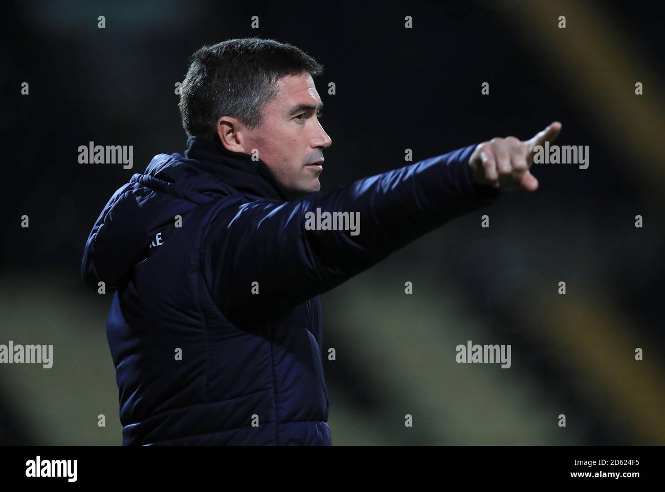 Notts County's manager Harry Kewell Stock Photo - Alamy
