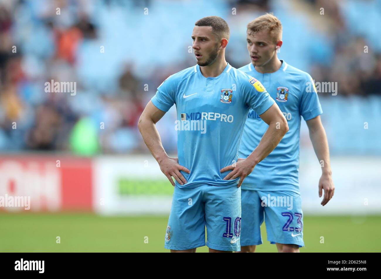 Coventry City's Conor Chaplin (left) and Luke Thomas Stock Photo - Alamy