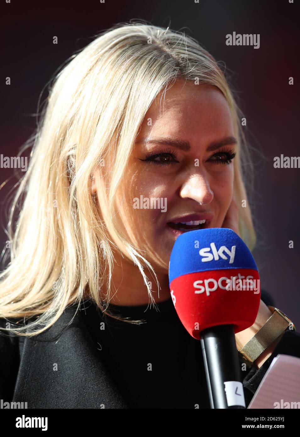 Sky Sports presenter Laura Woods Stock Photo - Alamy