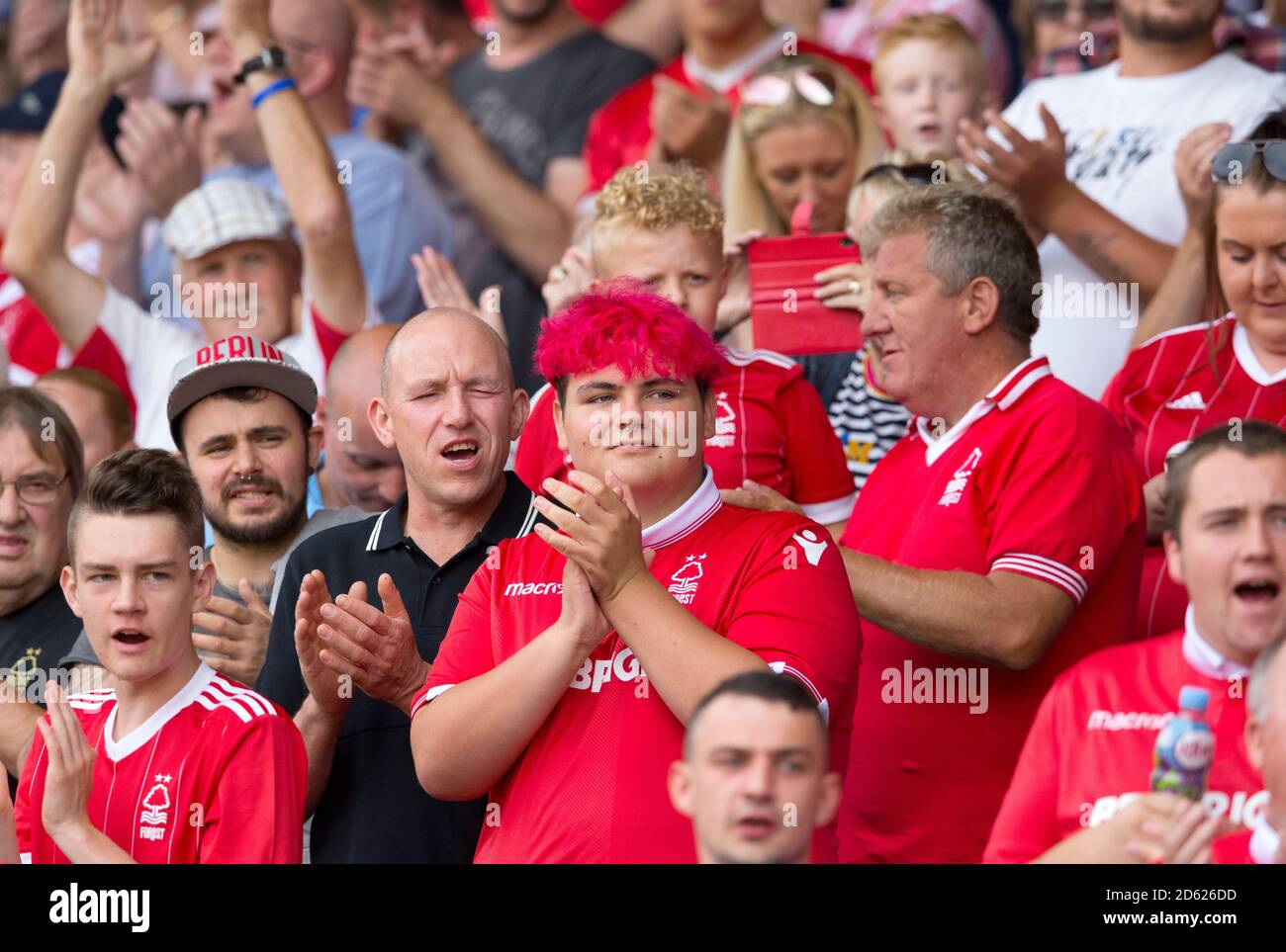 Nottingham Forest fans in the stands Stock Photo - Alamy