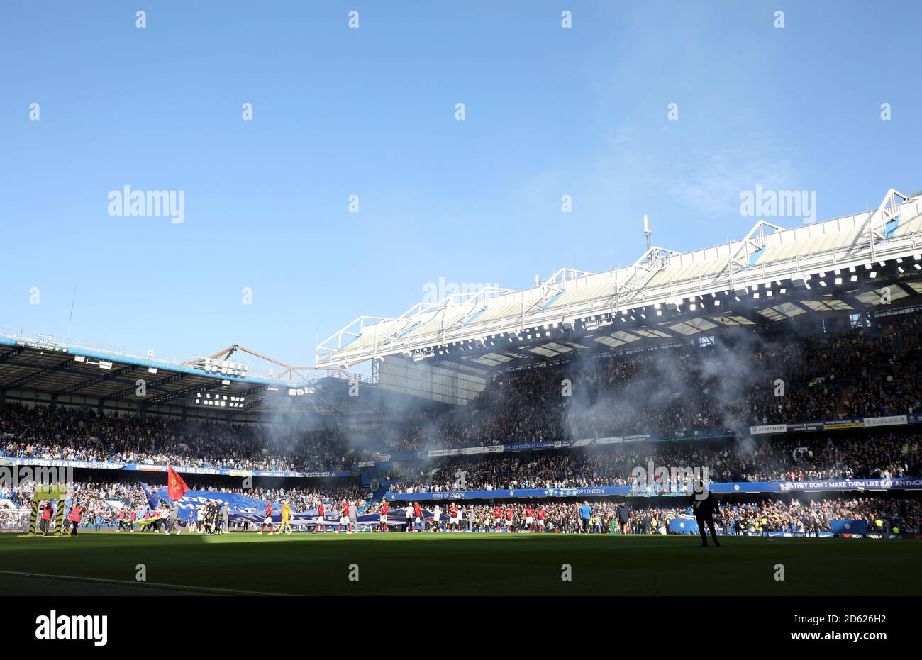 A general view of the pitch as the match begins Stock Photo - Alamy
