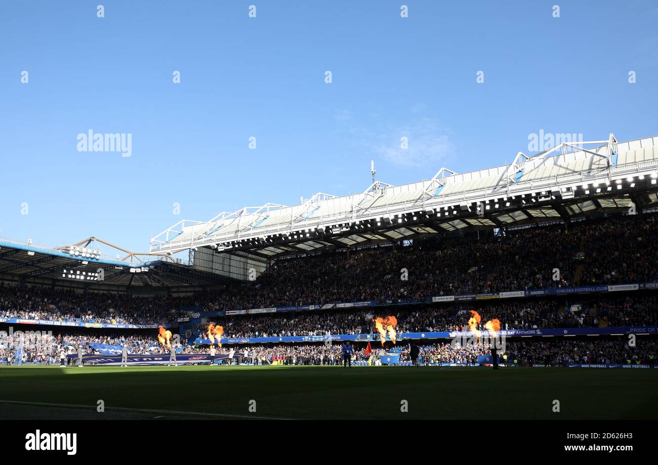 A general view of the pitch as the match begins Stock Photo - Alamy