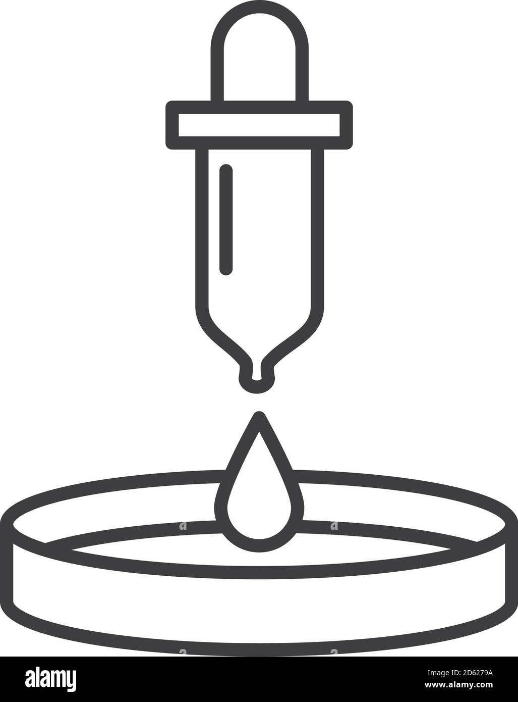 medical dropper test chemistry laboratory equipment vector illustration ...