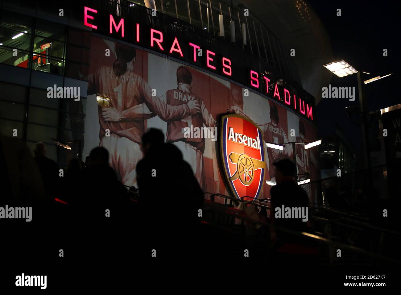 Football silhouette fans general view hi-res stock photography and ...