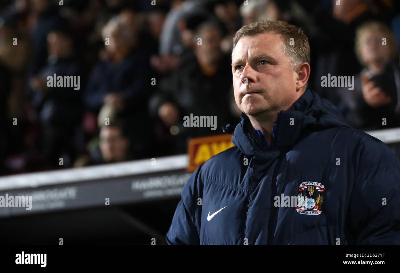 Coventry City manager Mark Robins Stock Photo - Alamy