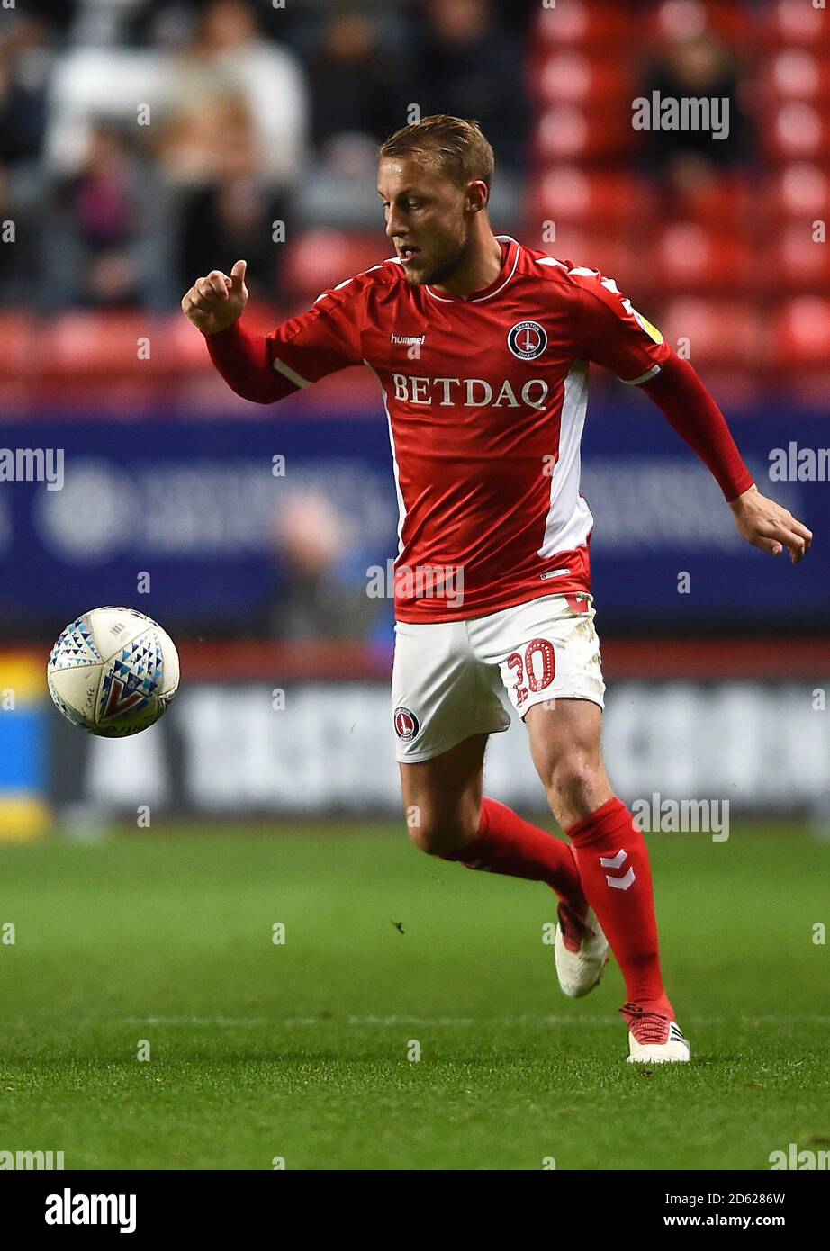 Charlton Athletic's Chris Solly Stock Photo - Alamy