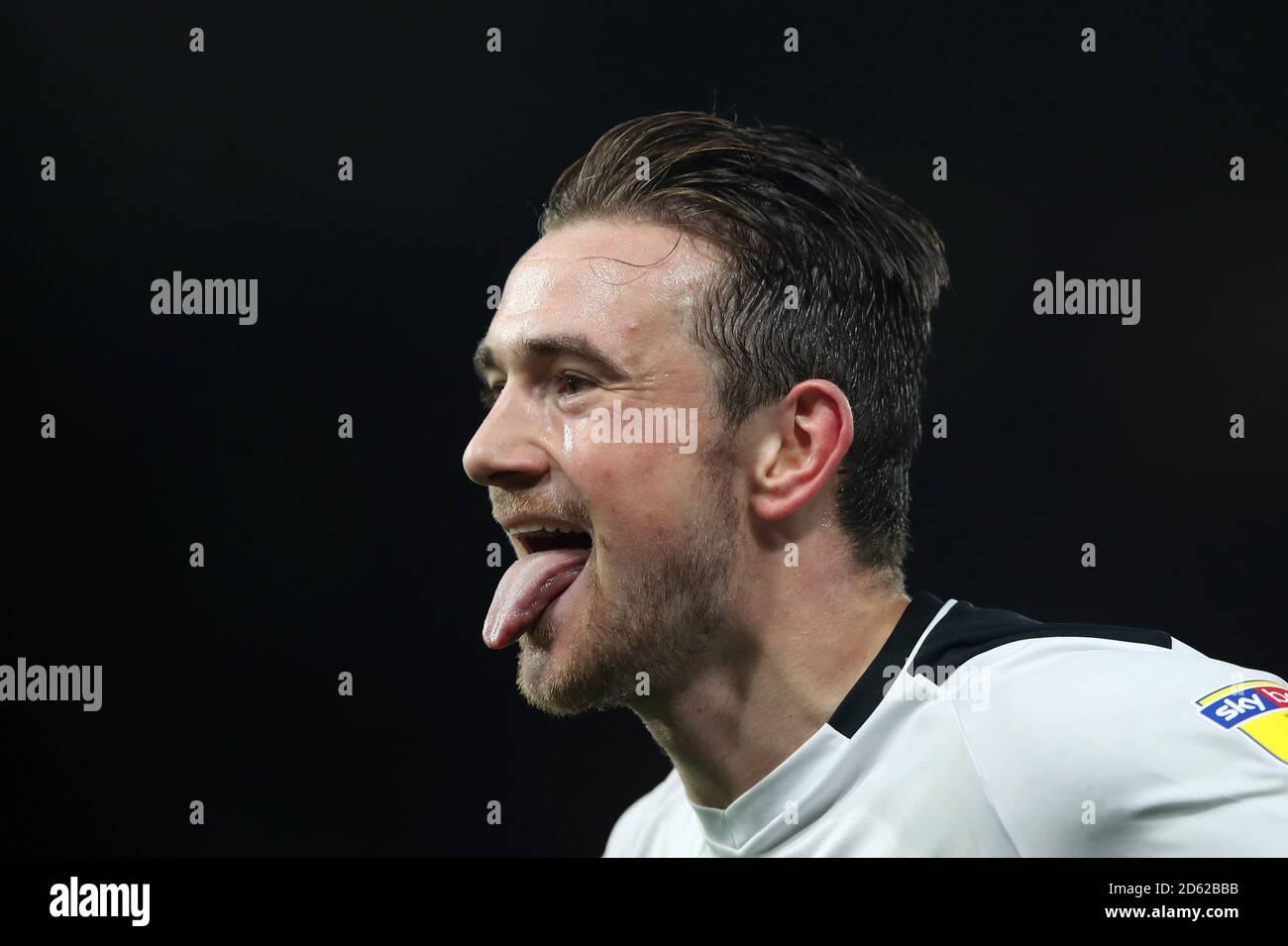 Derby countys jack marriott celebrates hi-res stock photography and ...