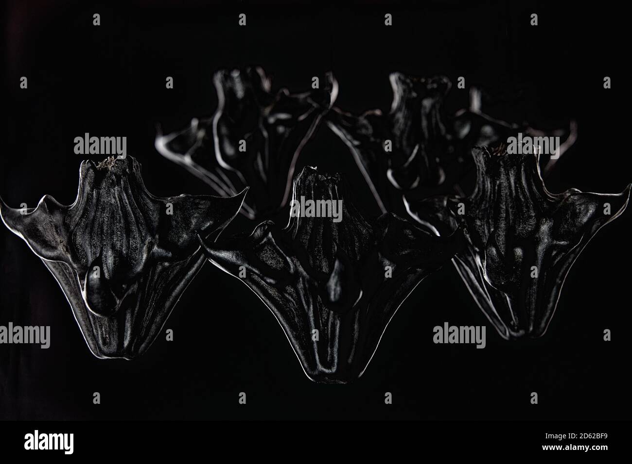 group of horned demons on a dark background. High quality photo Stock ...