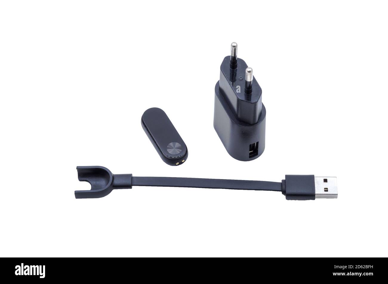 fitness watch and charger, sports watch on white background, smart ...