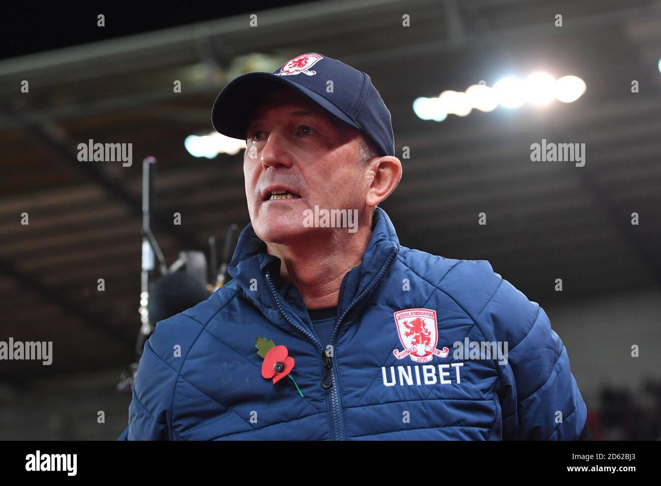 Middlesbrough manager Tony Pulis Stock Photo - Alamy