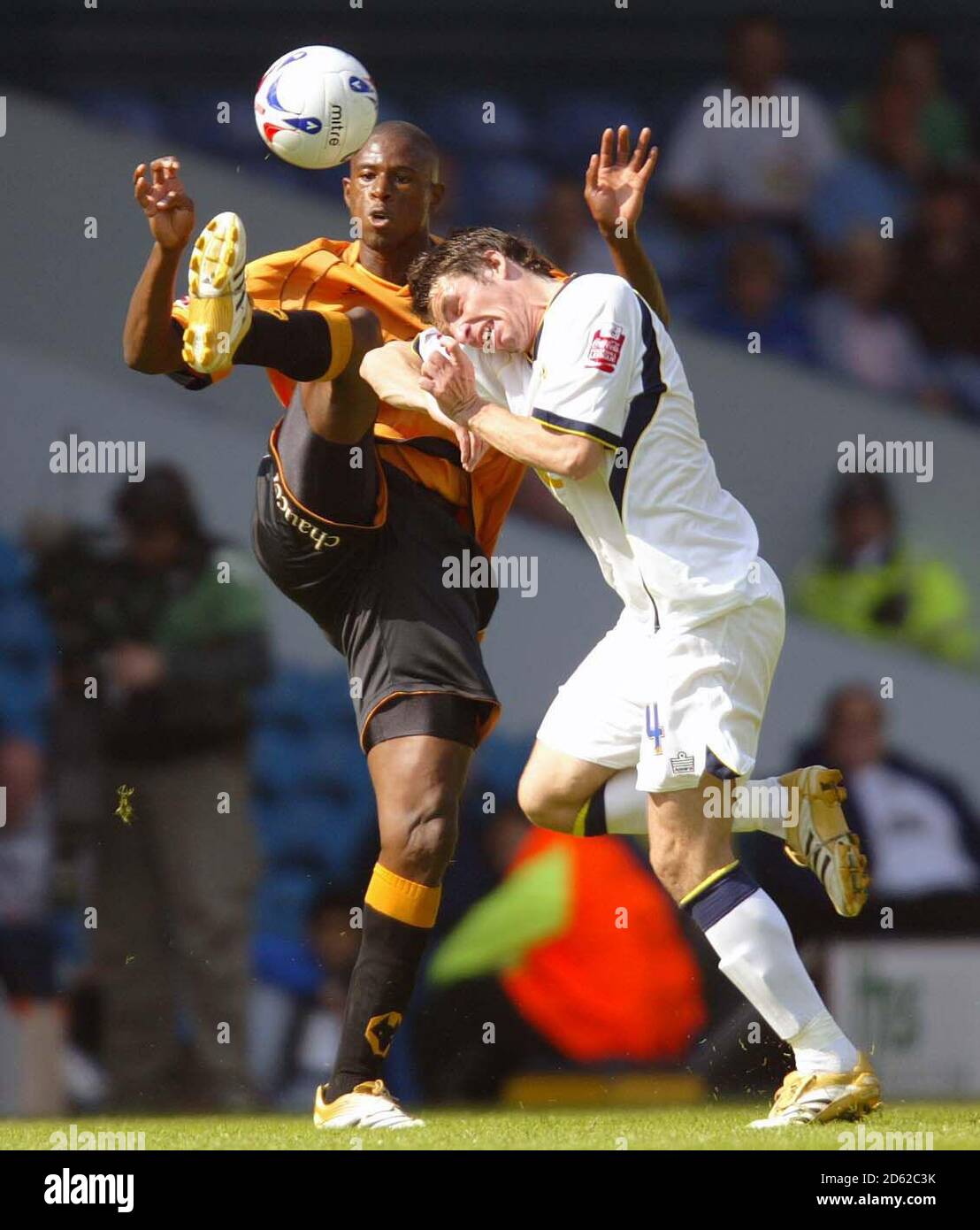 Leeds United's Jonathan Douglas and Wolverhampton Wanderers' Carl Cort ...