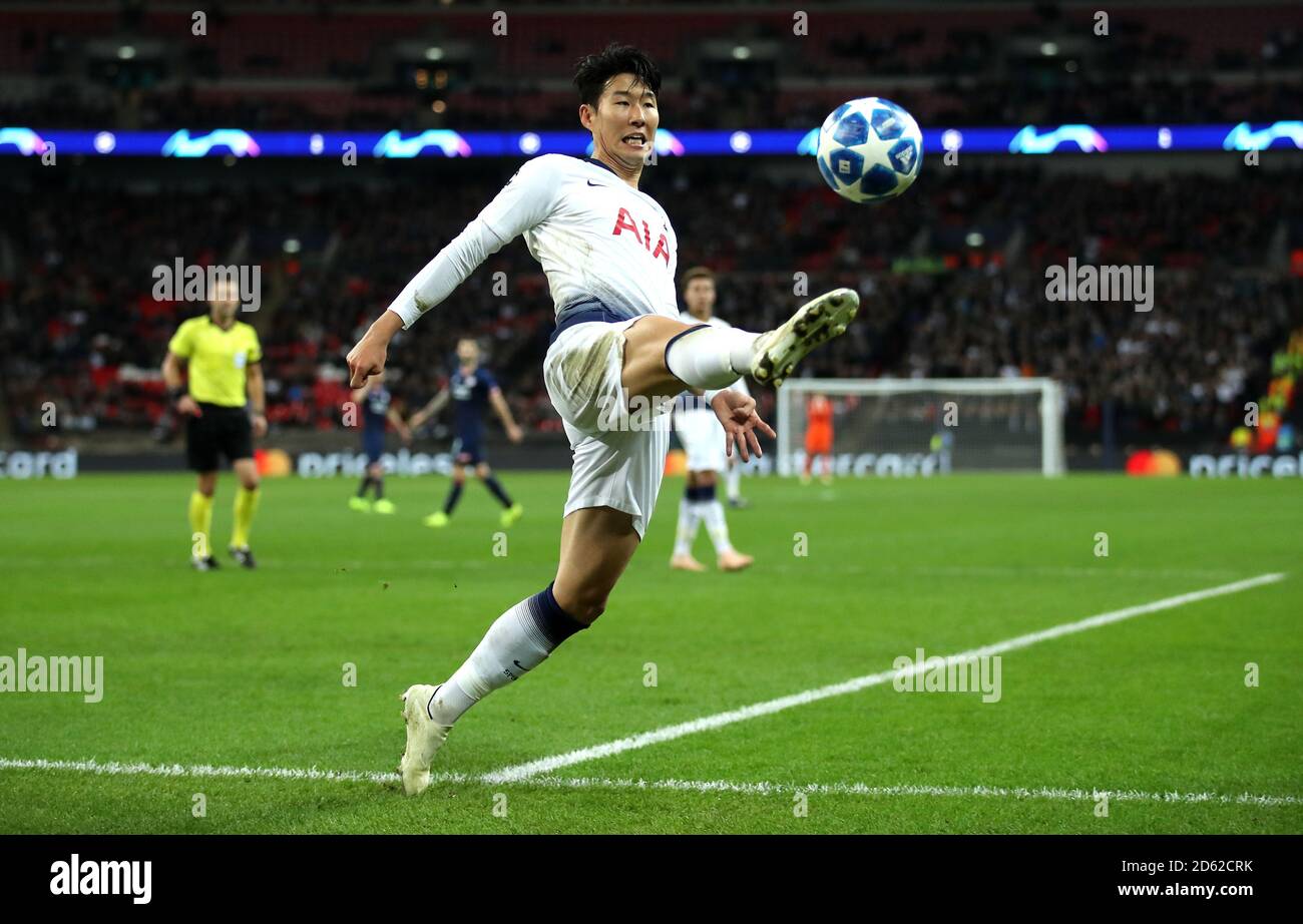 Tottenham Hotspur's Son Heung-min in action Stock Photo - Alamy