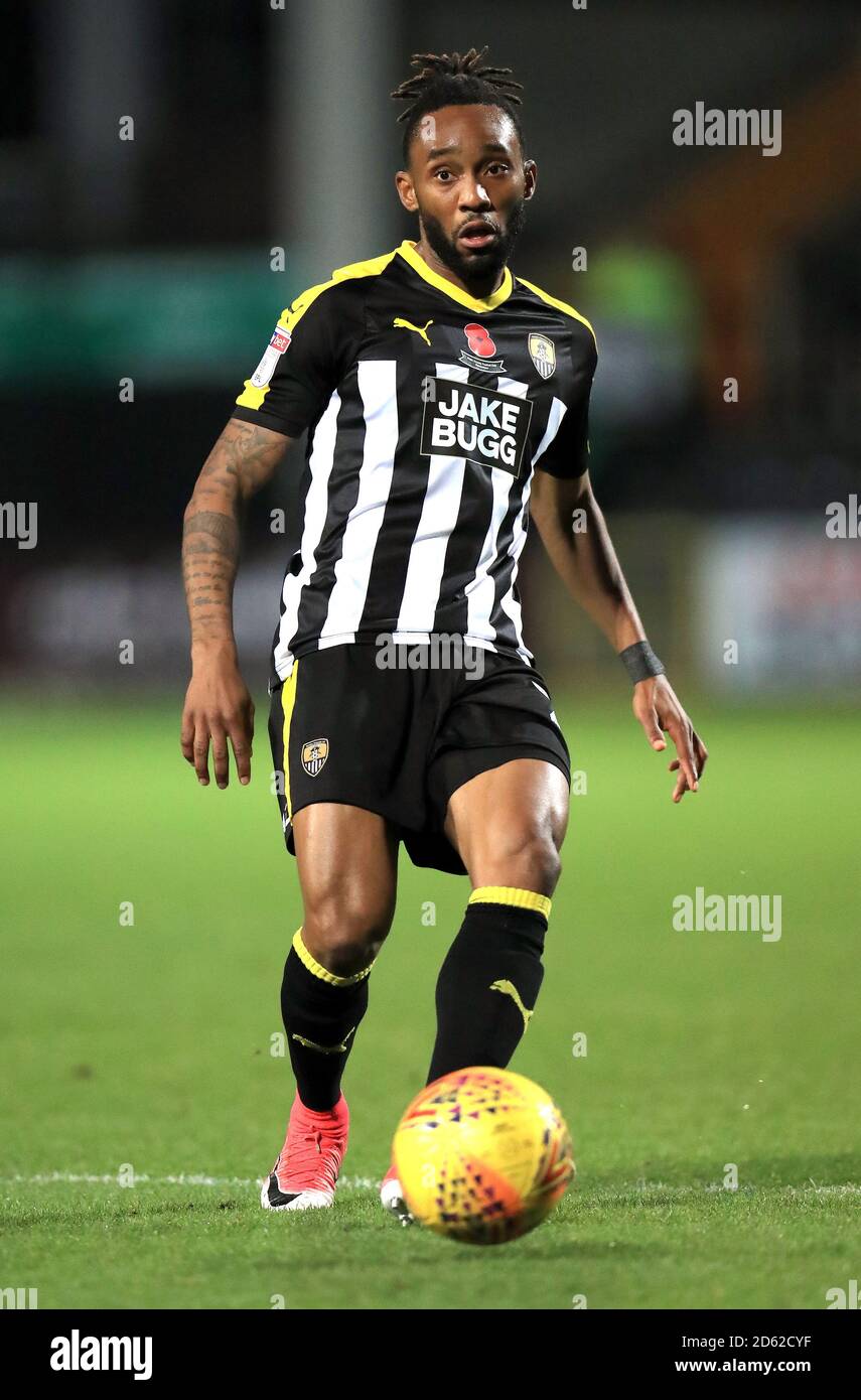 Notts County's Cedric Evina Stock Photo - Alamy