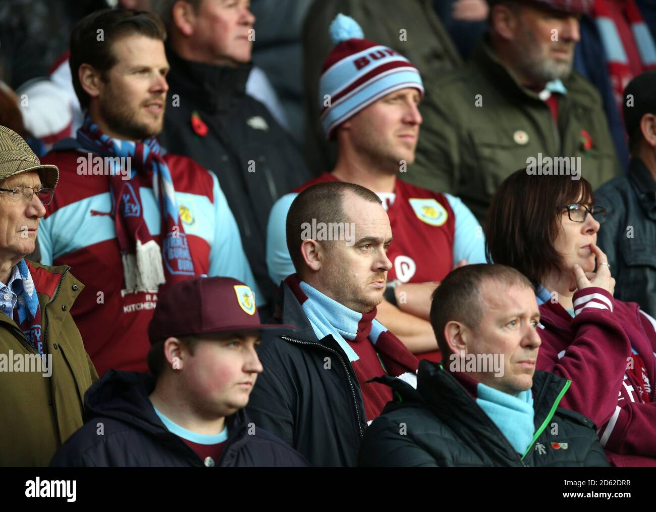 Burnley fans in the stands Stock Photo - Alamy