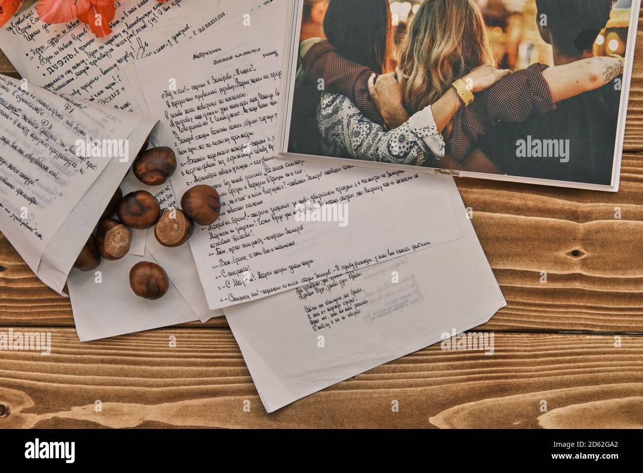 Chestnut wood table hi-res stock photography and images - Alamy