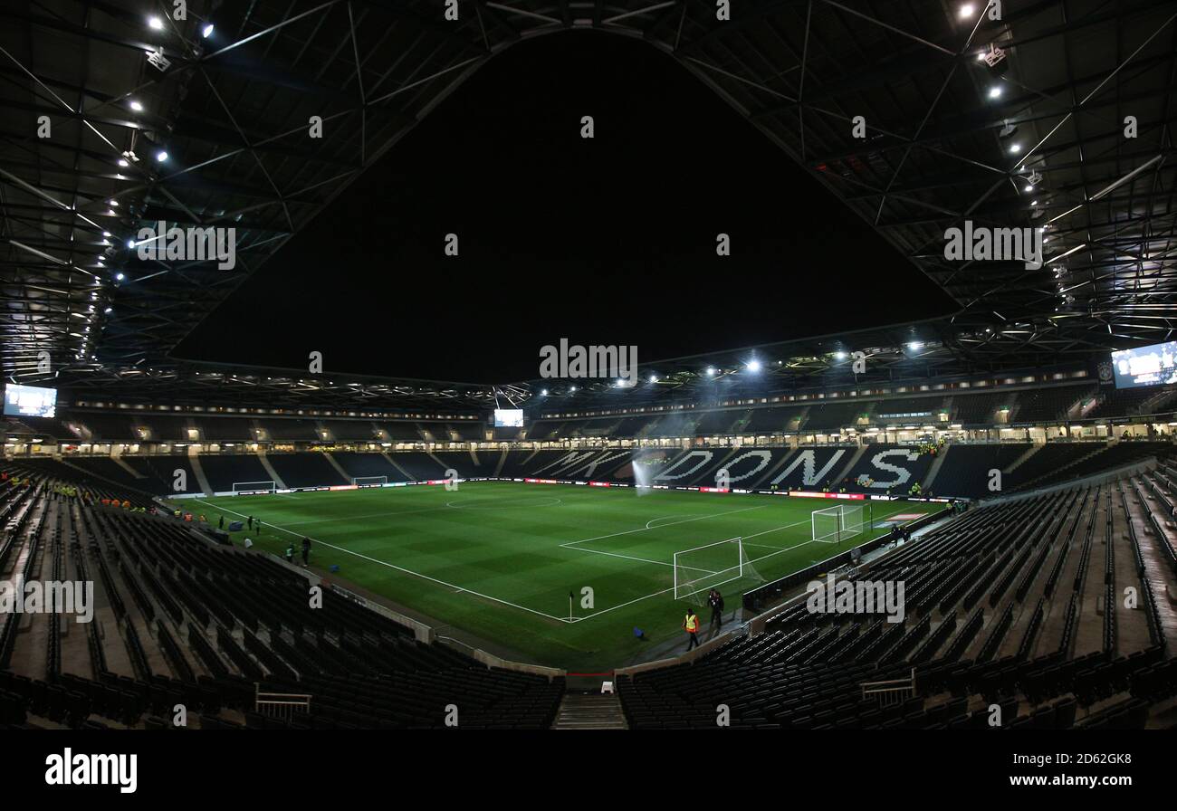 A general view inside Stadium MK before the game between Brazil and ...