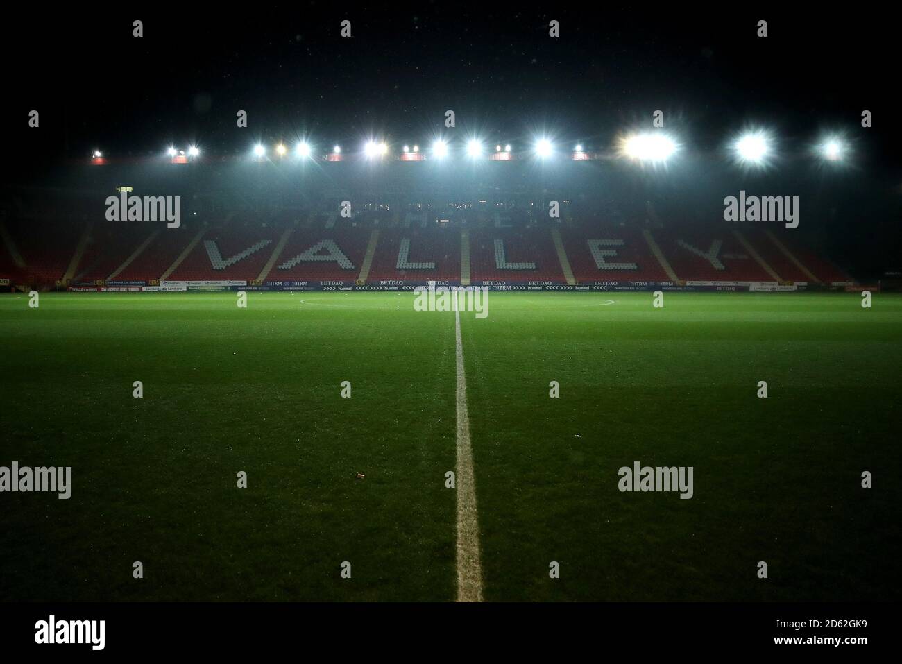 A general view of The Valley football ground prior to the match Stock ...