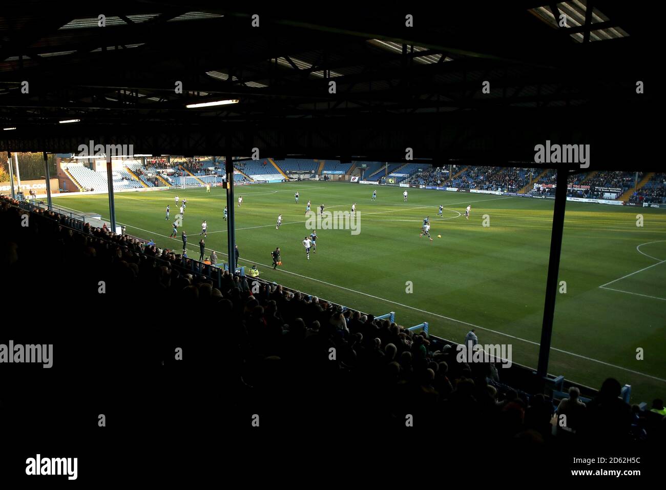A general view of match action at Gigg Lane at the Bury v Stevenage ...