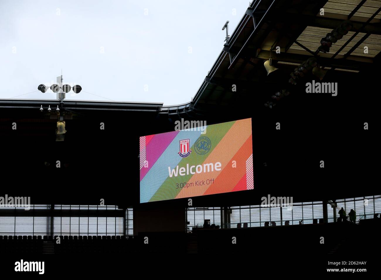 Football stadium general view gv scoreboard hi-res stock photography ...