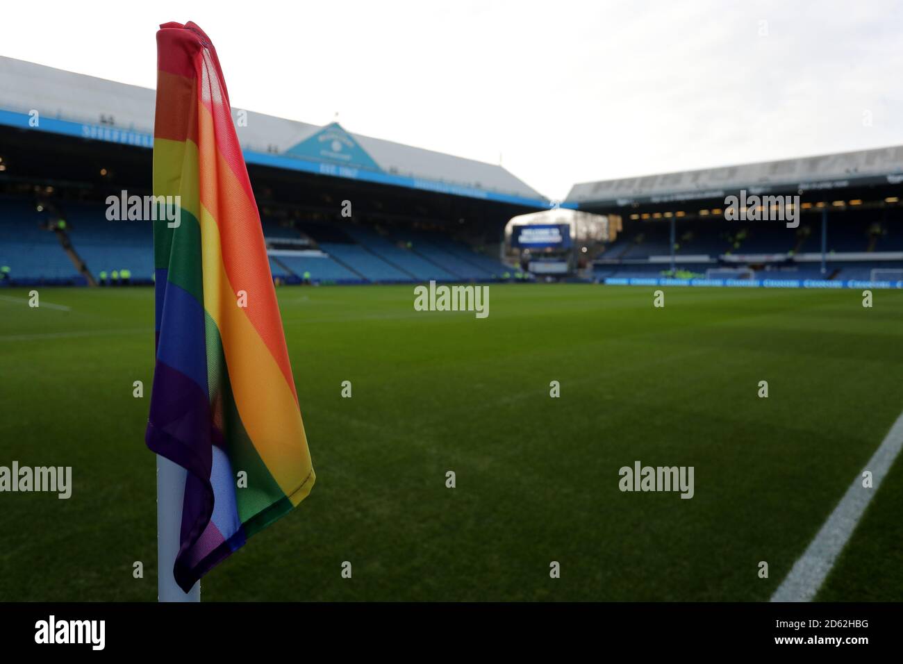 Rainbow laces flag at Sheffield Wednesday's Hillsborough football ...