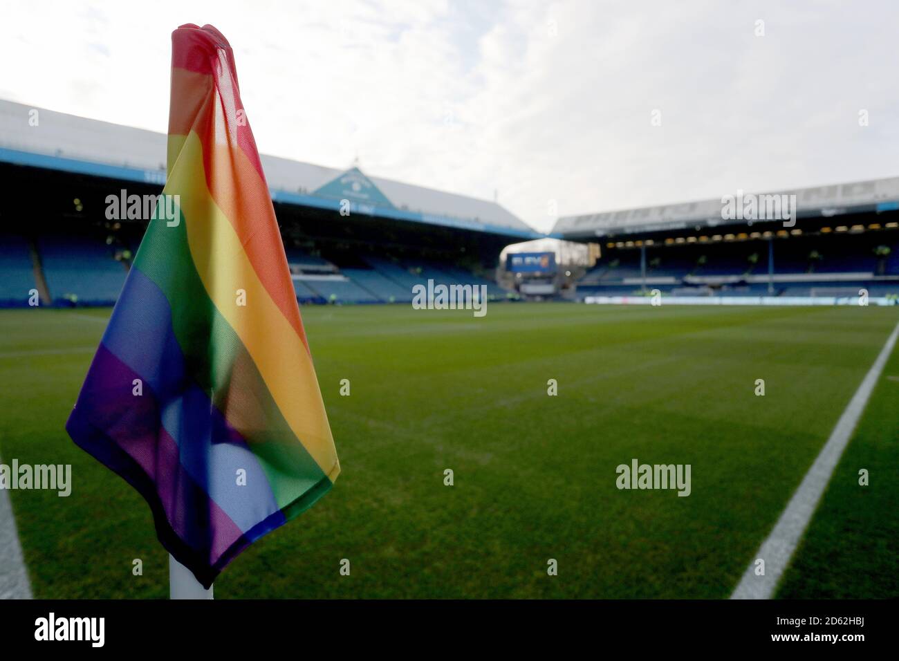 Rainbow laces flag at Sheffield Wednesday's Hillsborough football ...