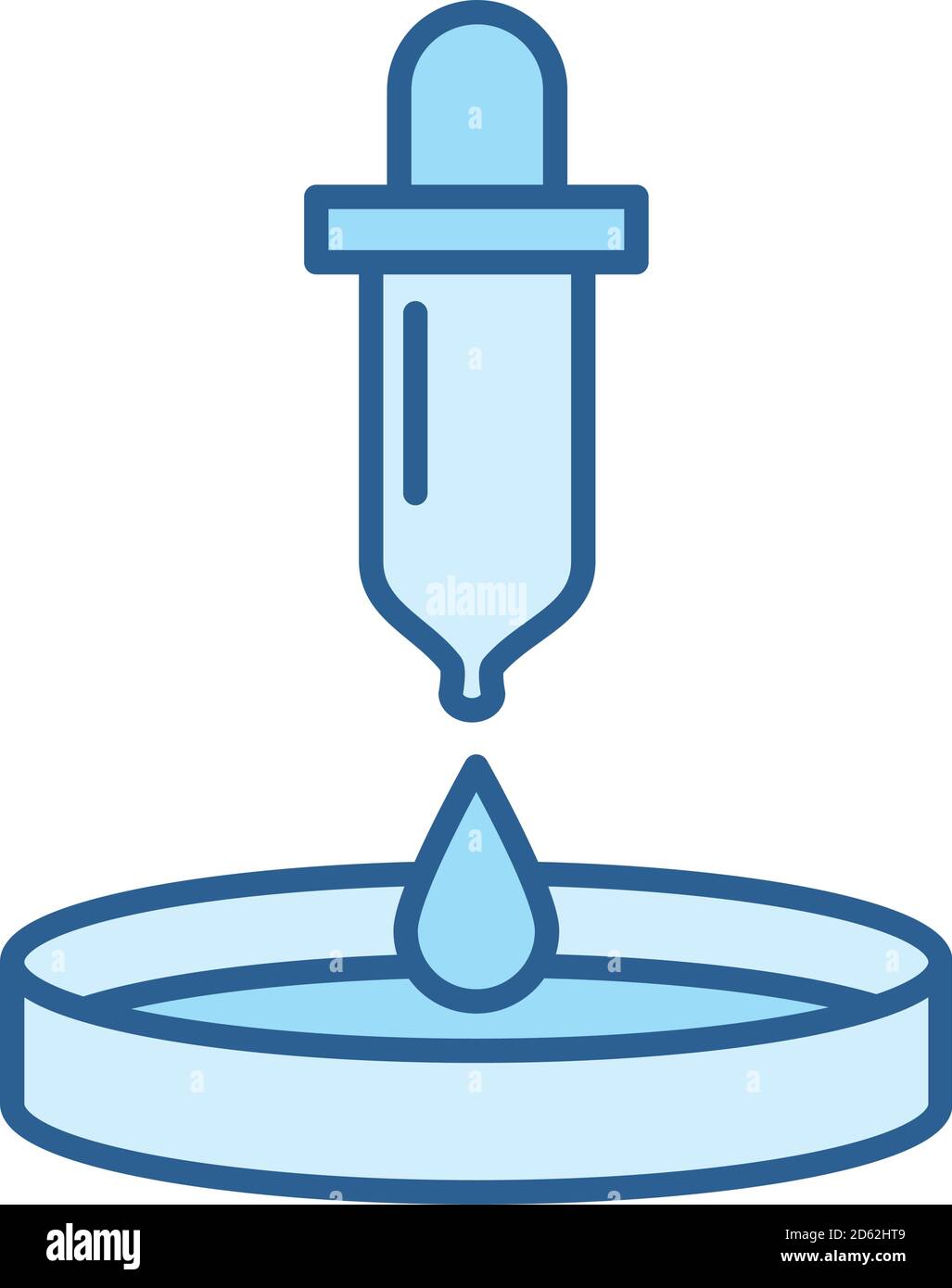 medical dropper test chemistry laboratory equipment vector illustration ...