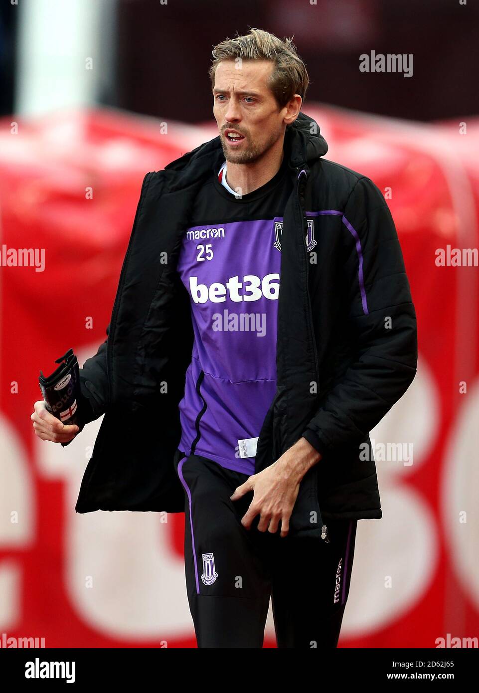 Stoke City's Peter Crouch Stock Photo - Alamy