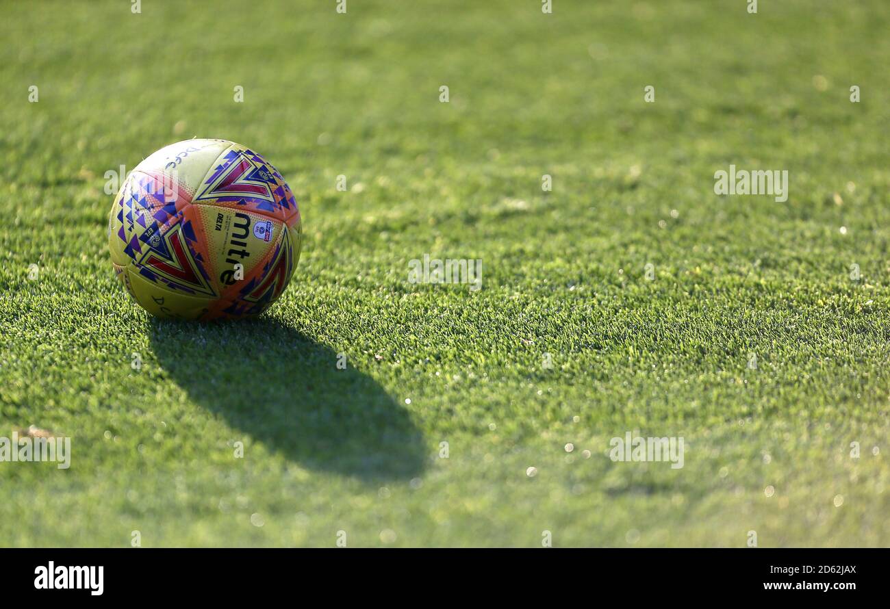 Close up of the official match day ball before the game Stock Photo - Alamy