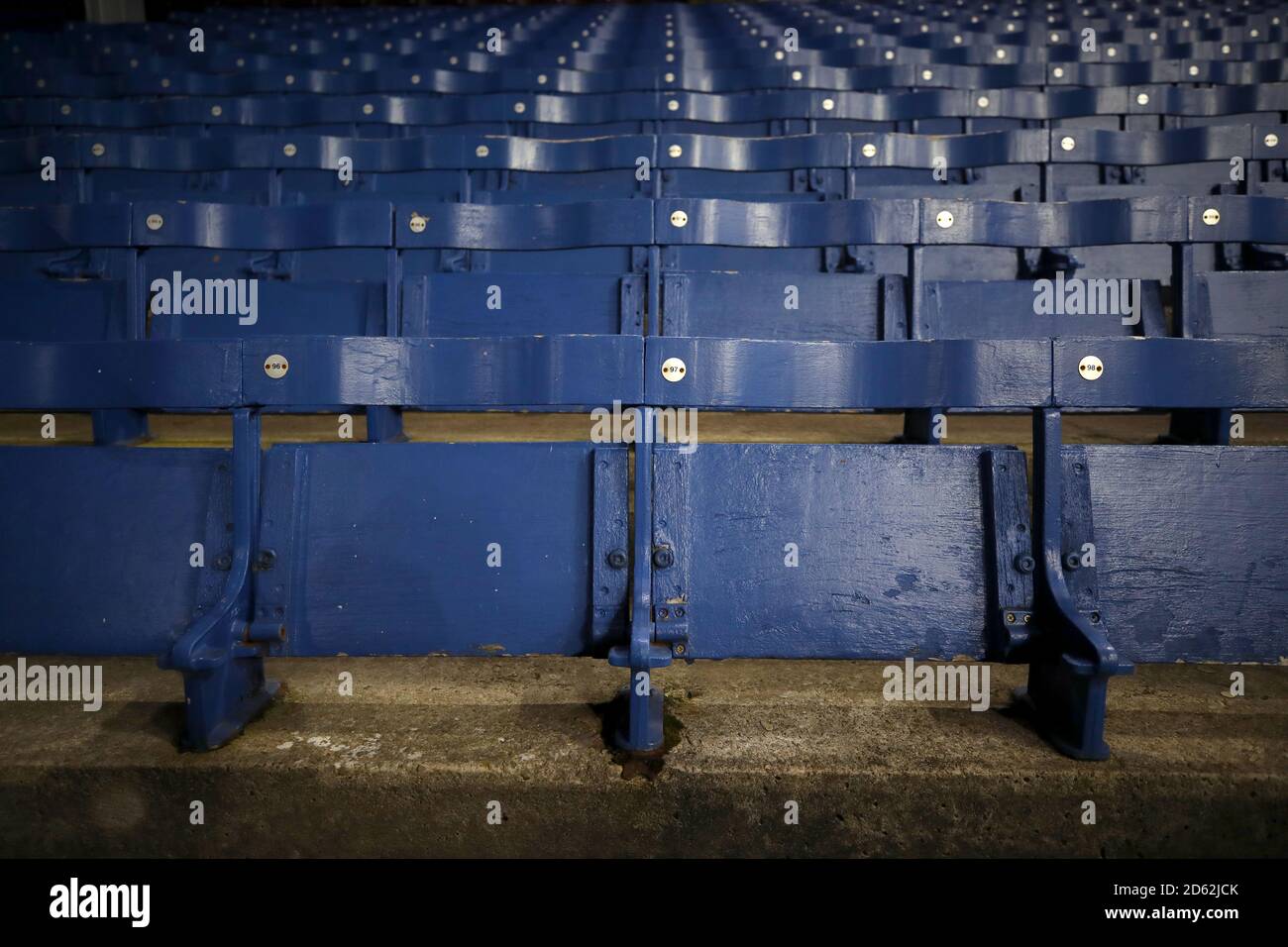 General view of seating in the stands Stock Photo - Alamy