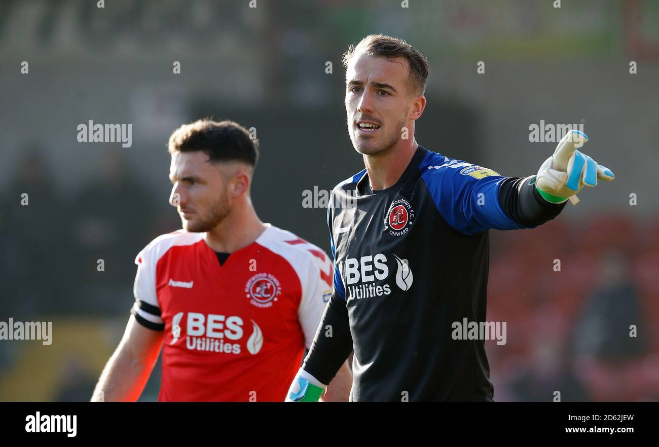 Fleetwood Town goalkeeper Alex Cairns Stock Photo - Alamy