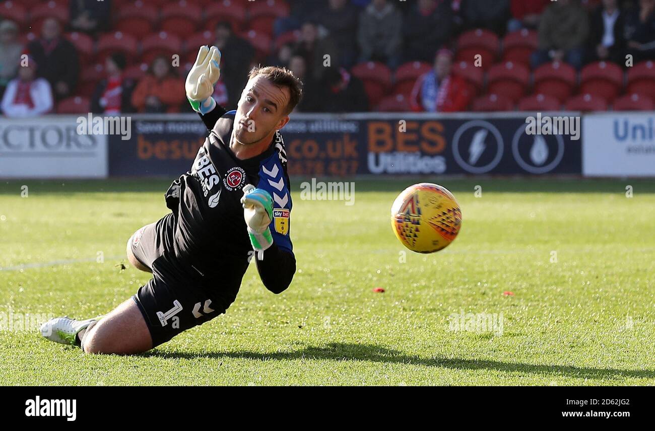 Fleetwood Town goalkeeper Alex Cairns Stock Photo - Alamy