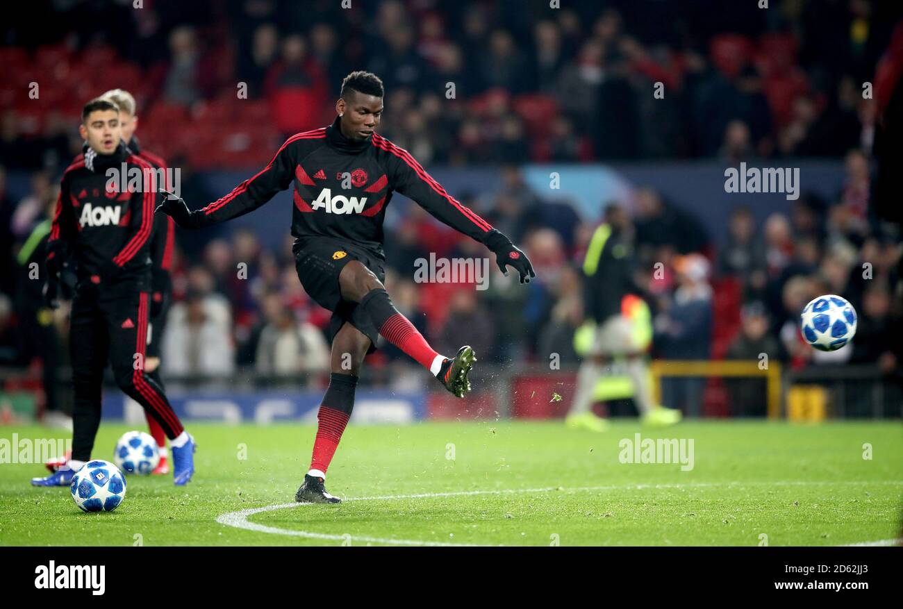 Manchester United's Paul Pogba during warm-up Stock Photo - Alamy