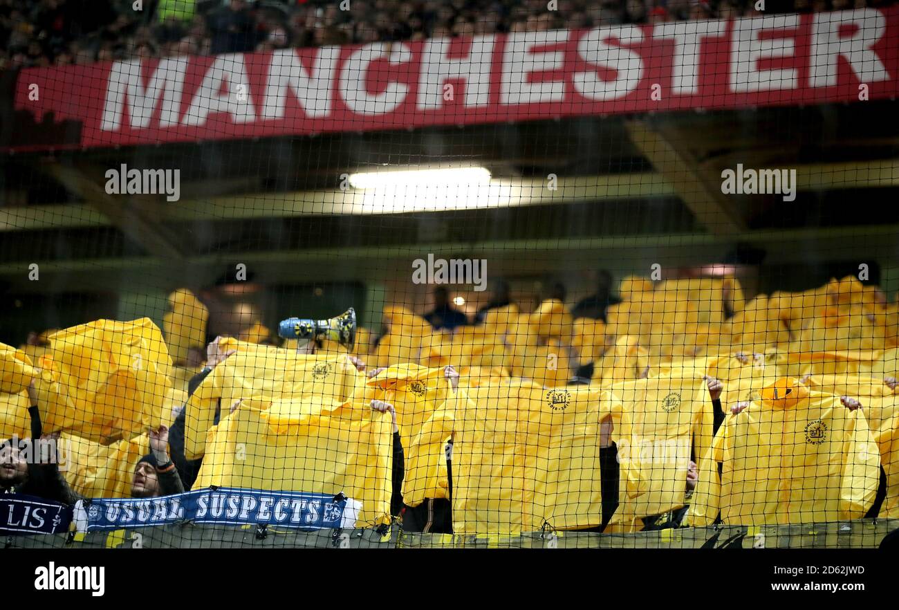 Young Boys fans show support for their team in the stands Stock Photo ...