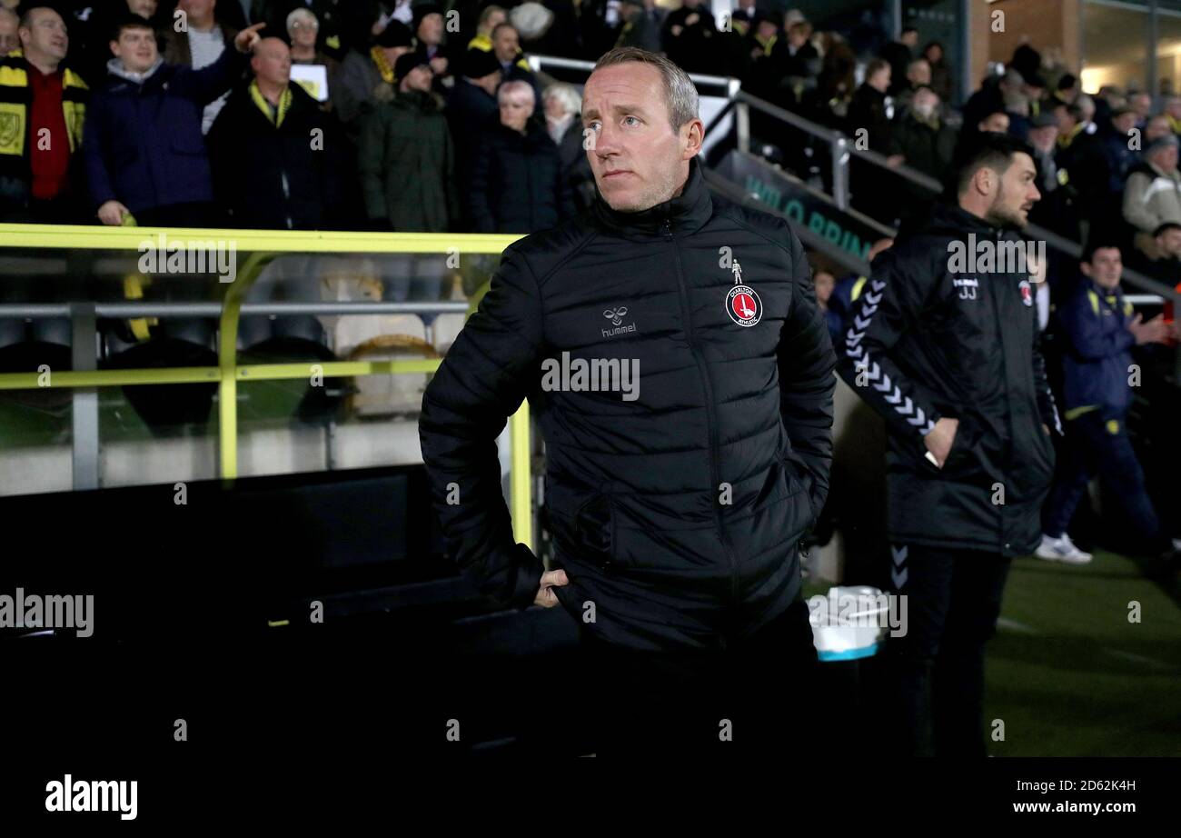 Charlton Athletic manager Lee Bowyer Stock Photo - Alamy
