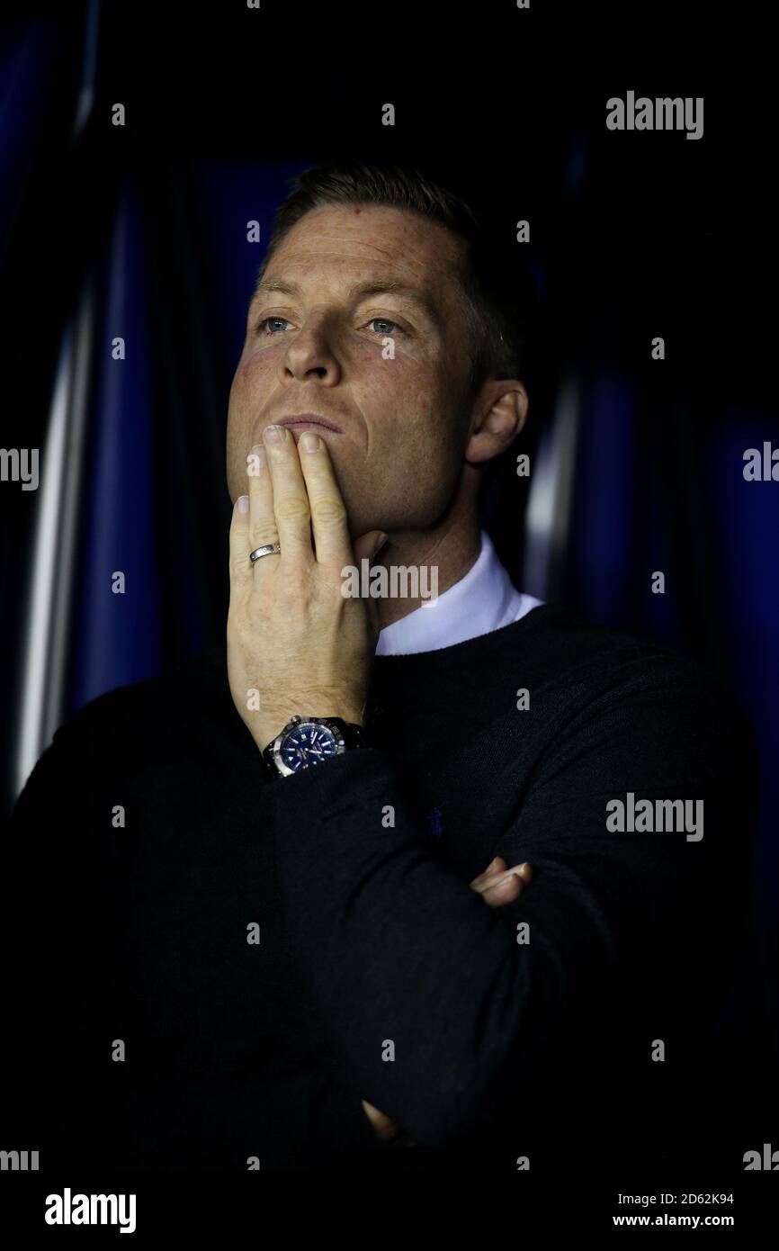 Millwall manager Neil Harris before the game Stock Photo - Alamy