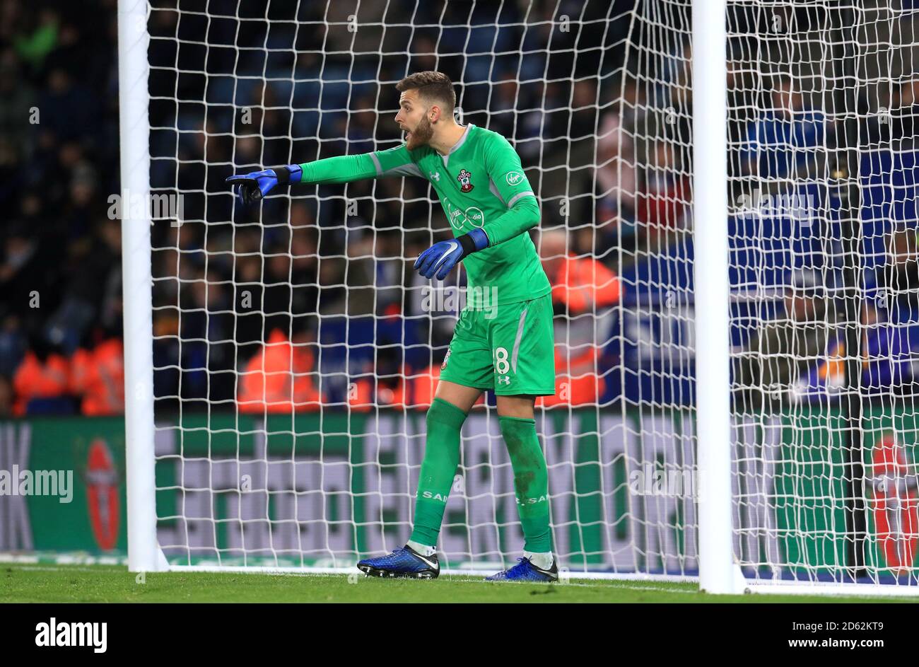 Southampton goalkeeper Angus Gunn in action Stock Photo - Alamy