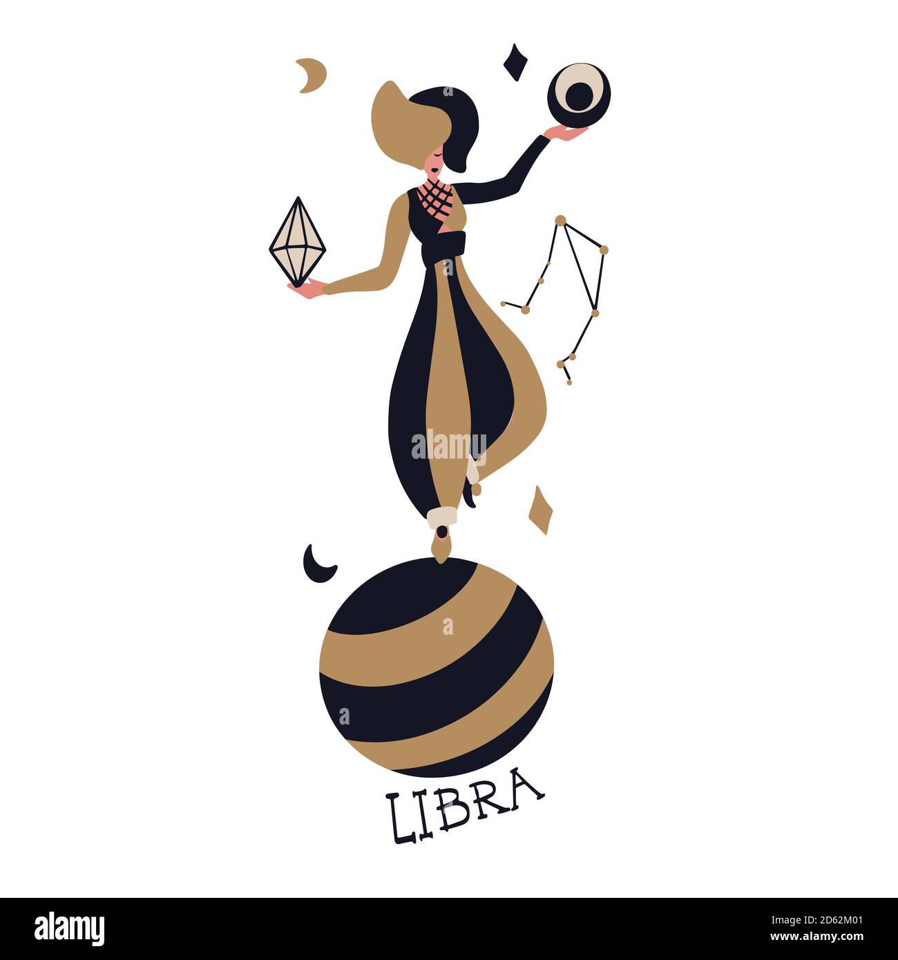 Libra zodiacal sign Cut Out Stock Images & Pictures - Alamy