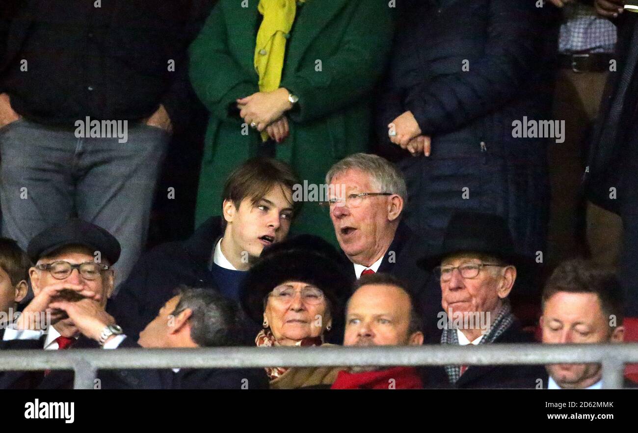Sir Alex Ferguson in the stands Stock Photo - Alamy