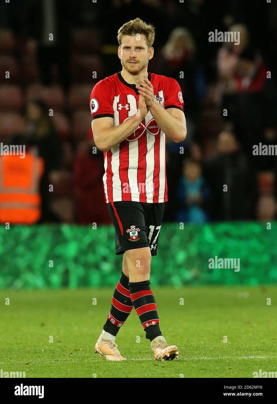 Southampton's Stuart Armstrong applauds fans after the final whistle ...