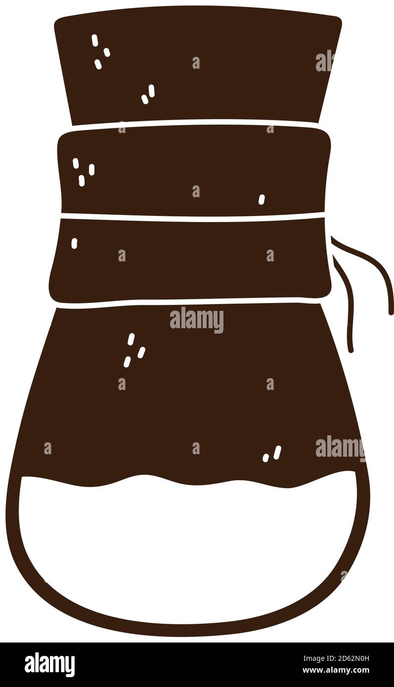 coffee brew method chemex vector illustration silhouette icon style ...