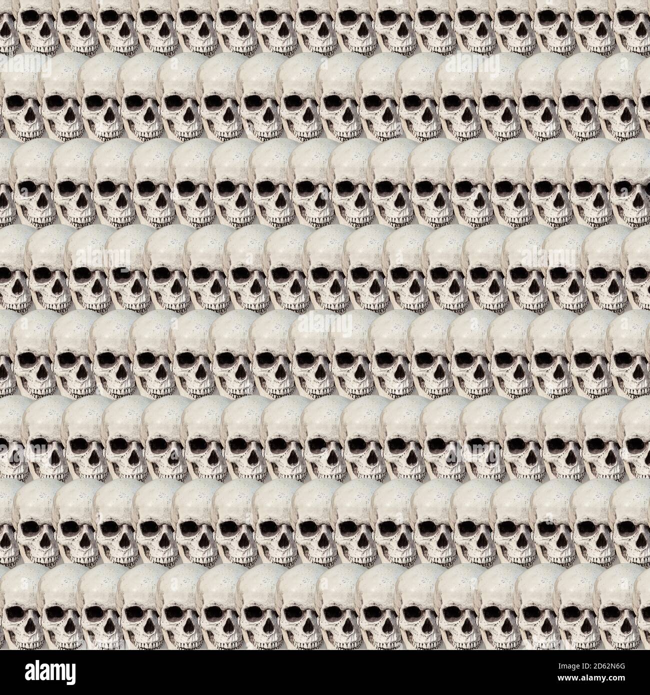 Pattern of human skulls background. Texture of many skulls for print ...