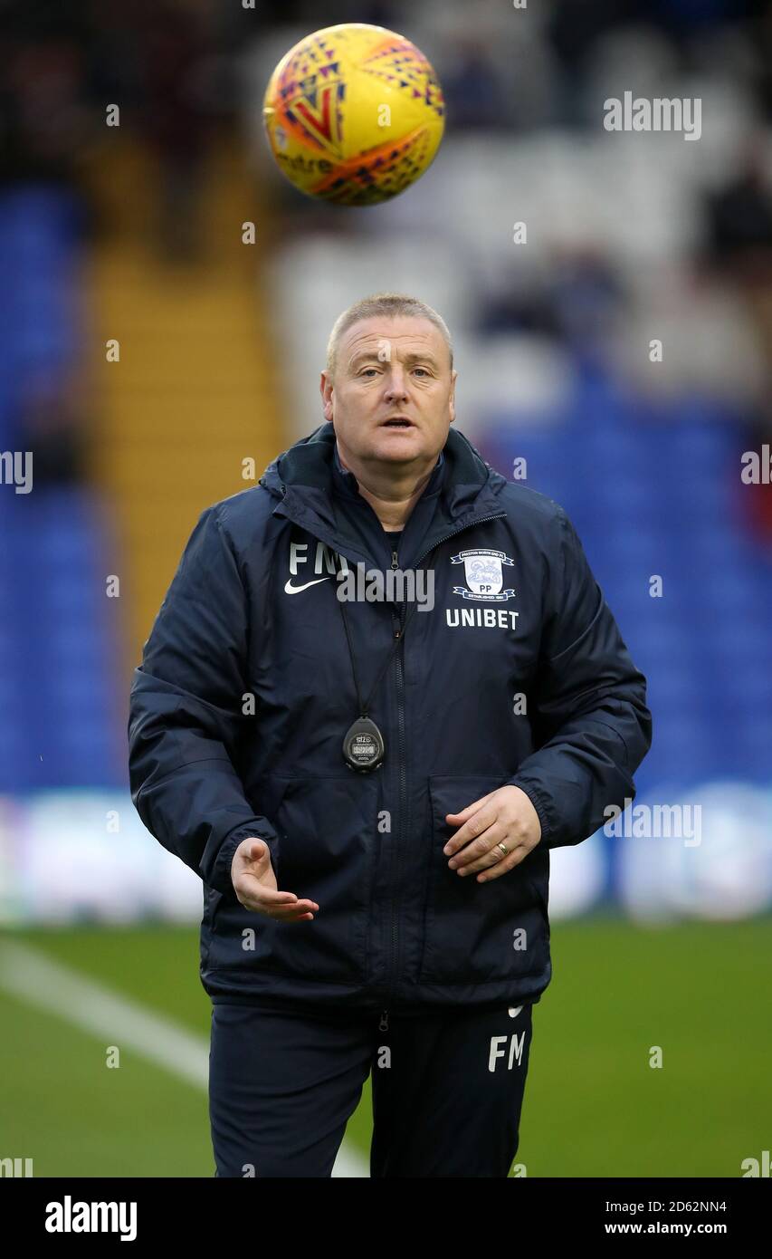 Preston North End first-team coach Frankie McAvoy Stock Photo - Alamy