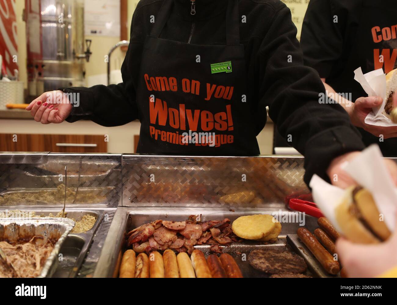 Burger sellers outside Molineux Stock Photo - Alamy